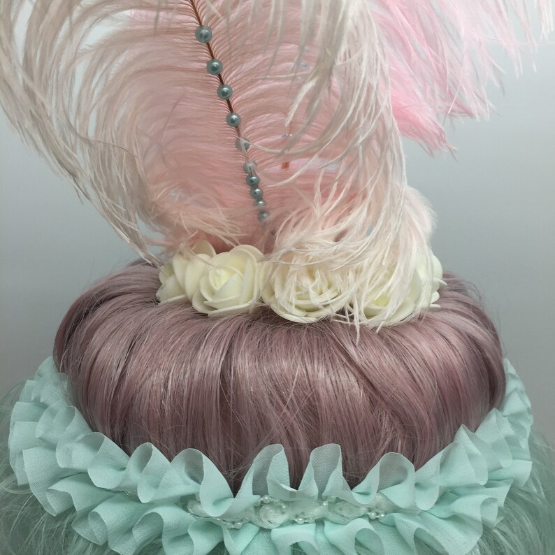 Rococo Punk Marie Antoinette Cake Layerd Tiered Pink Mint Green Lace ...