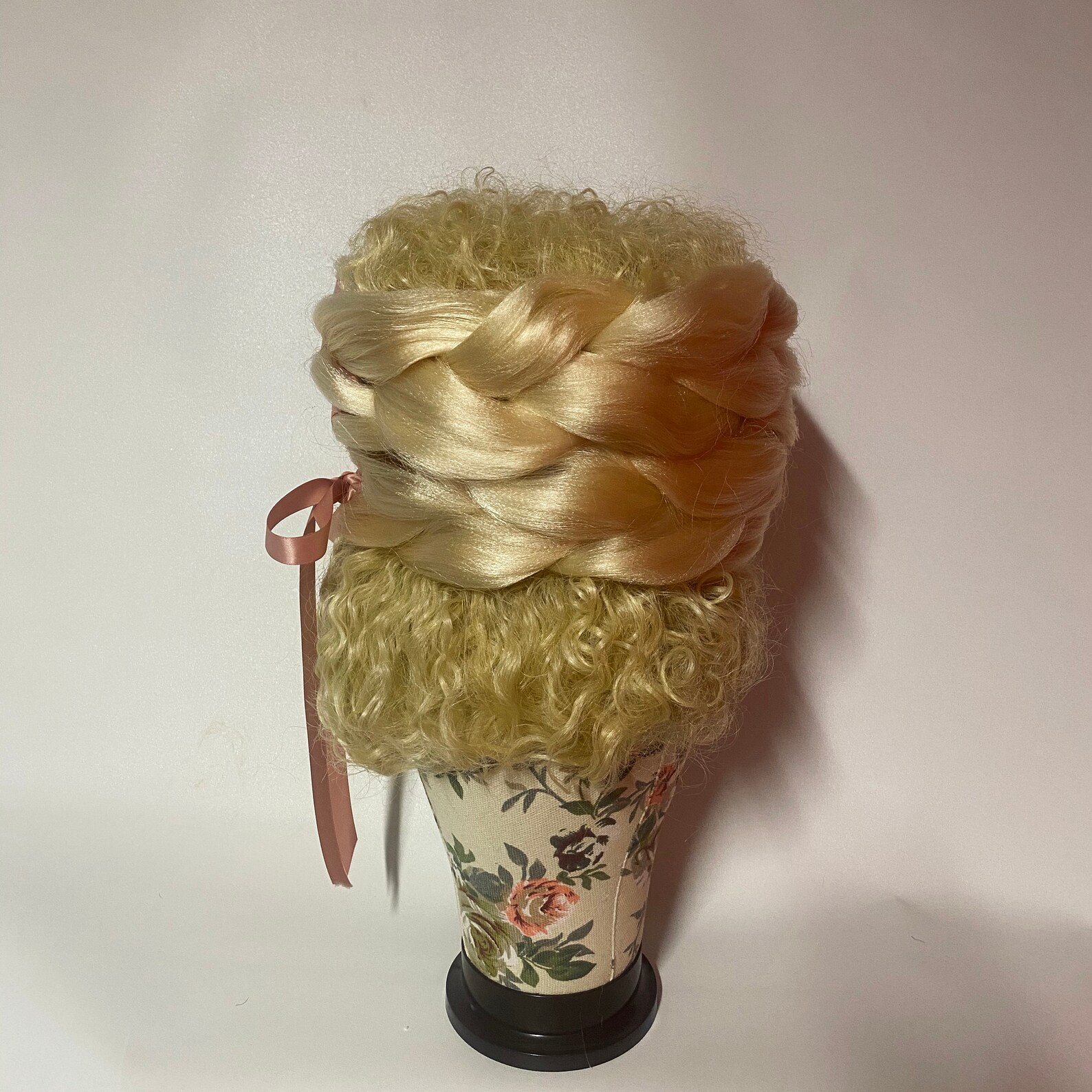 Rococo Punk Marie Antoinette Blonde Powdered Wig Corset Blush Pink ...