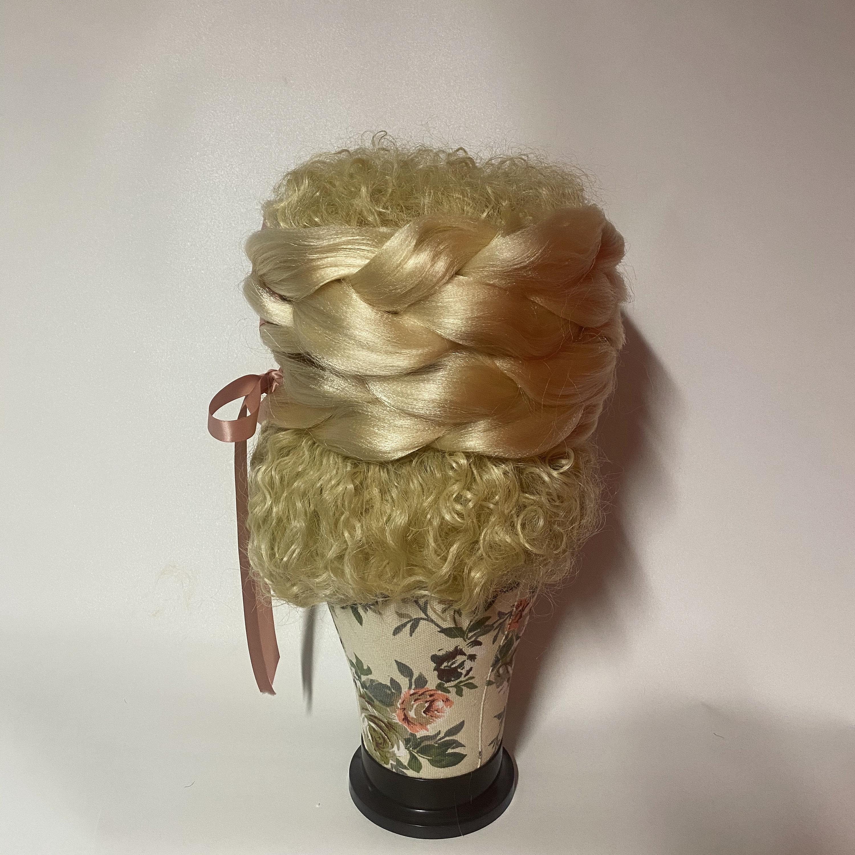 Rococo Punk Marie Antoinette Blonde Powdered Wig Corset Blush Pink ...