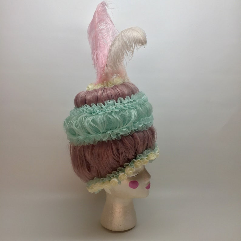 Rococo Punk Marie Antoinette Cake Layerd Tiered Pink Mint Green Lace ...