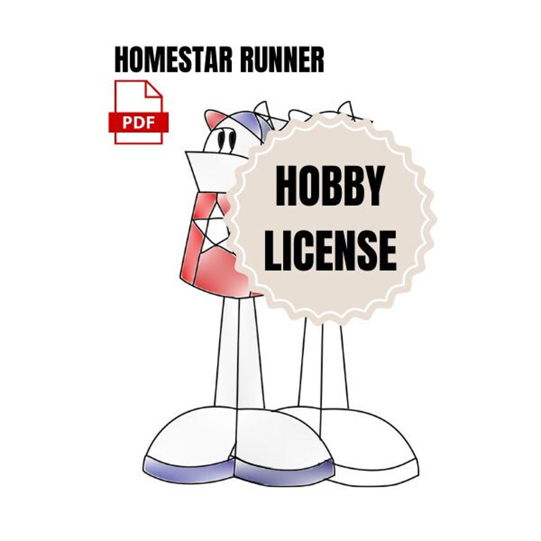 Homestar Runner Pattern for Stained Glass / Window Hanging / Wall Art ...