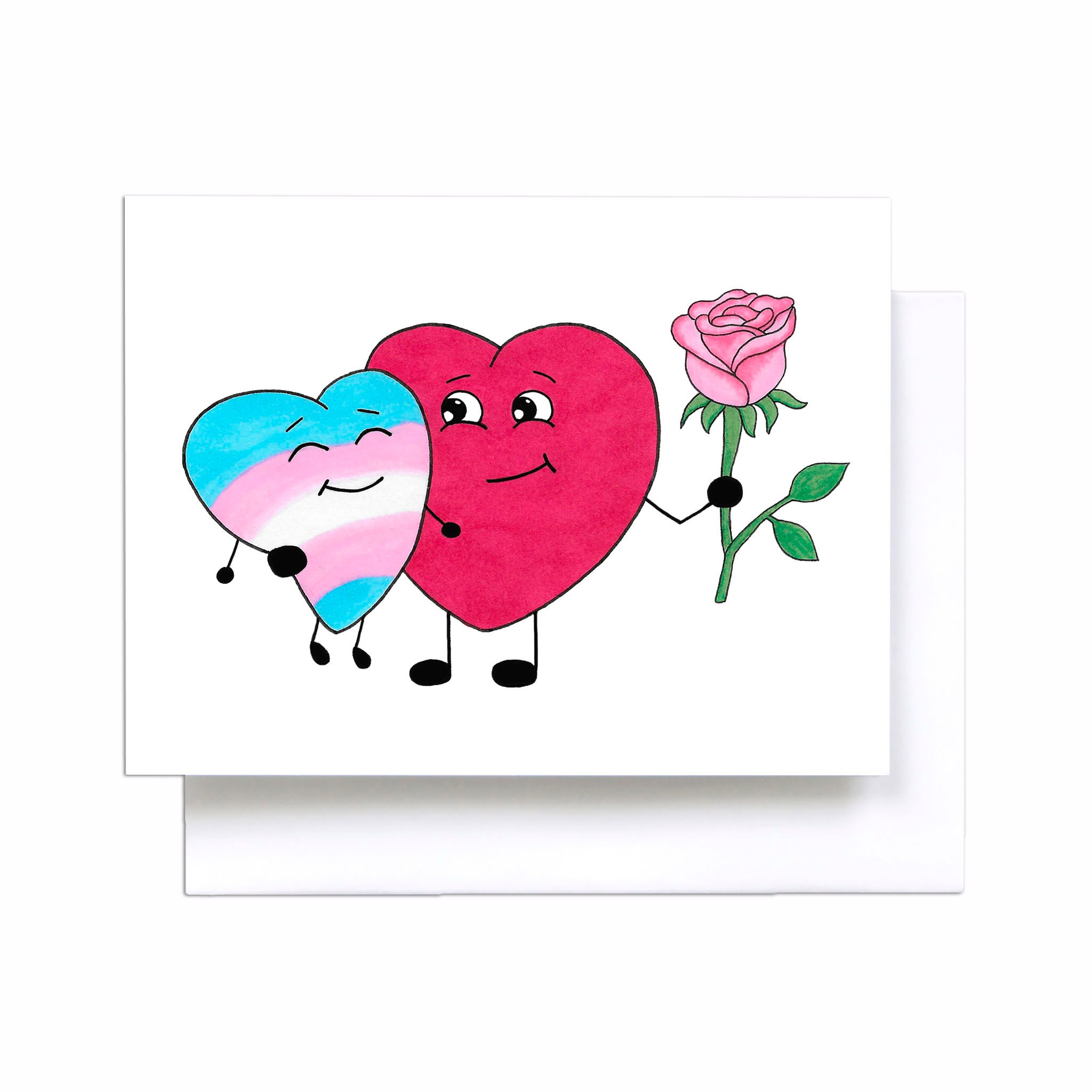 Trans Love Card Cute Transgender Valentine Gift Transgender | Etsy