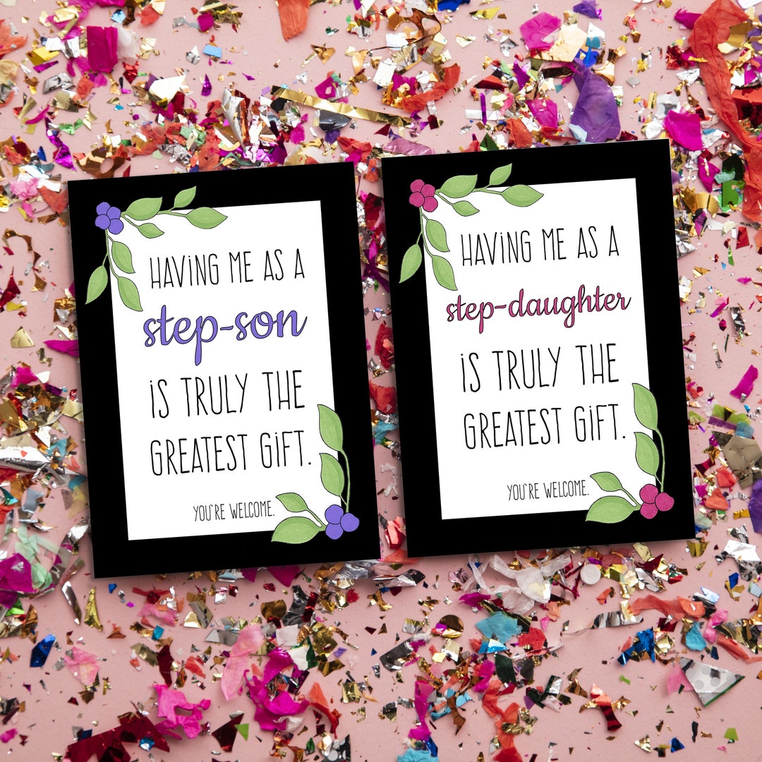 Greatest Step-child Card, Funny Step-daughter Card, Funny Step-son Card ...