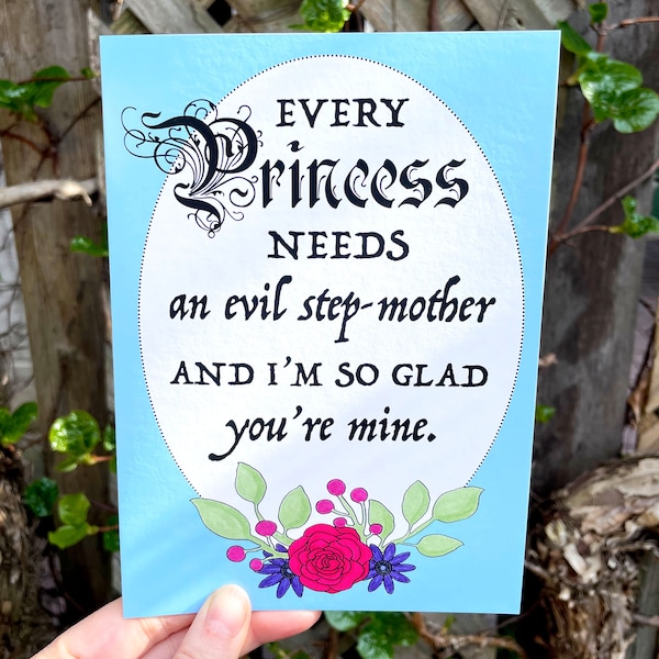 Evil Step Mom Card Etsy
