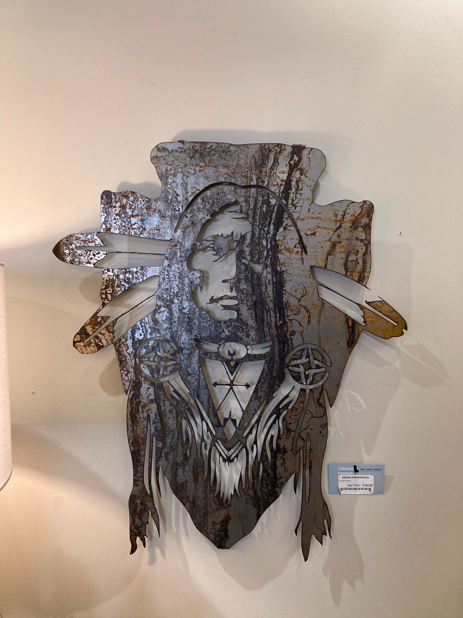 Native American Arrowhead Metal Art | Etsy