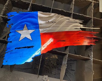 Outdoor Metal Texas Flag - Etsy