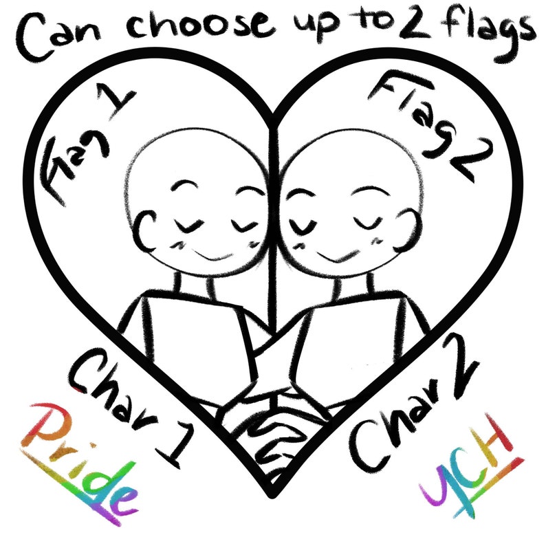 Custom Commission YCH Heart 3" Acrylic Keychain (please Read ...