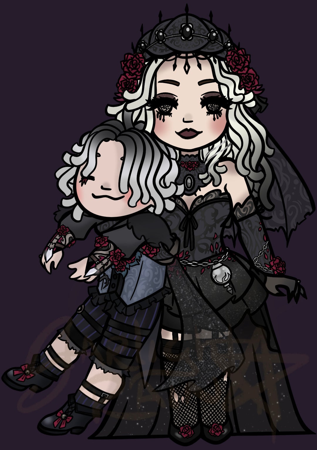 Custom Commission YCH Chibi Carry 3.5" Acrylic Keychain (please Read ...