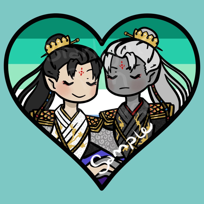 Custom Commission YCH Heart 3" Acrylic Keychain (please Read ...