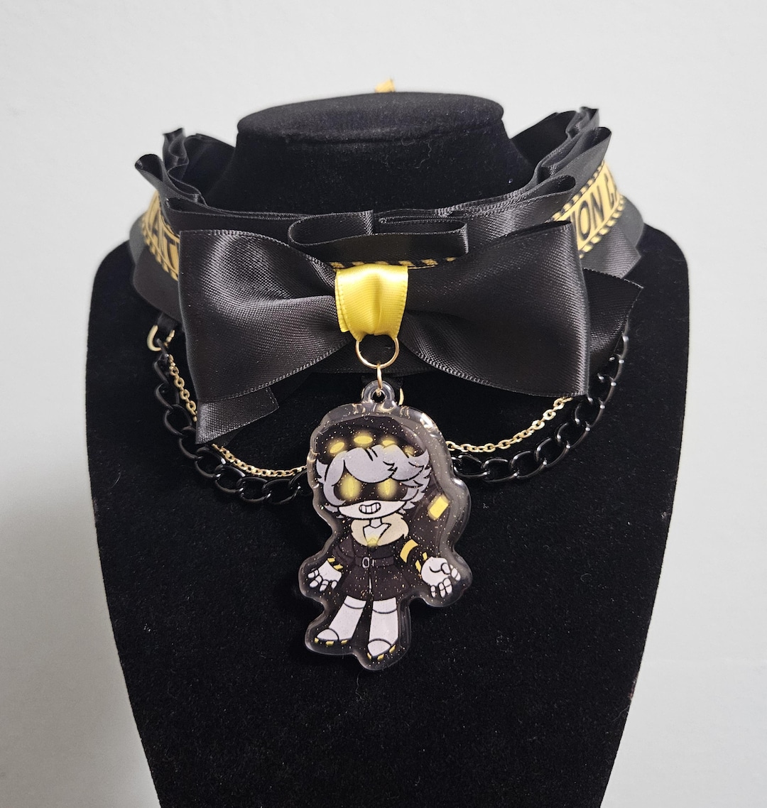 Serial Designated Deviation: N or Cyn-inspired Ribbon Choker - Etsy