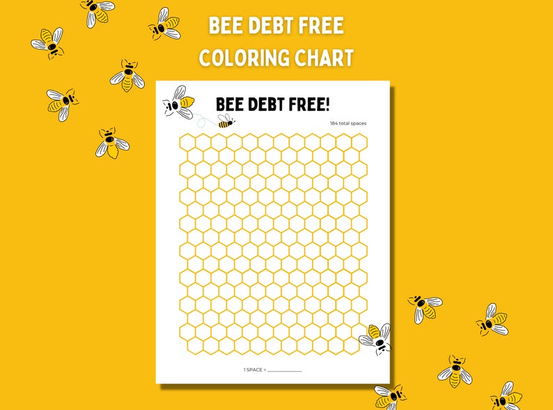 Debt Payoff Tracker Coloring Page - Etsy