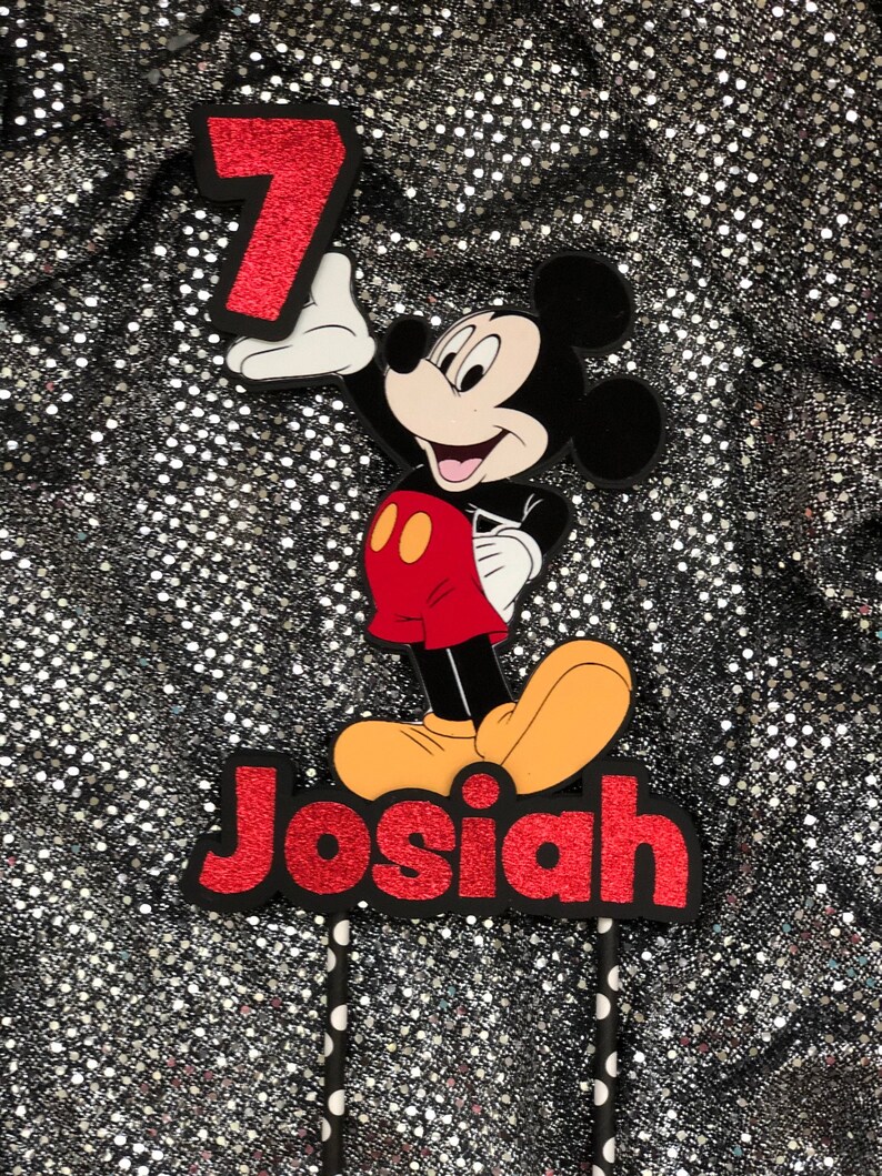 Mickey Mouse Cake Topper - Etsy
