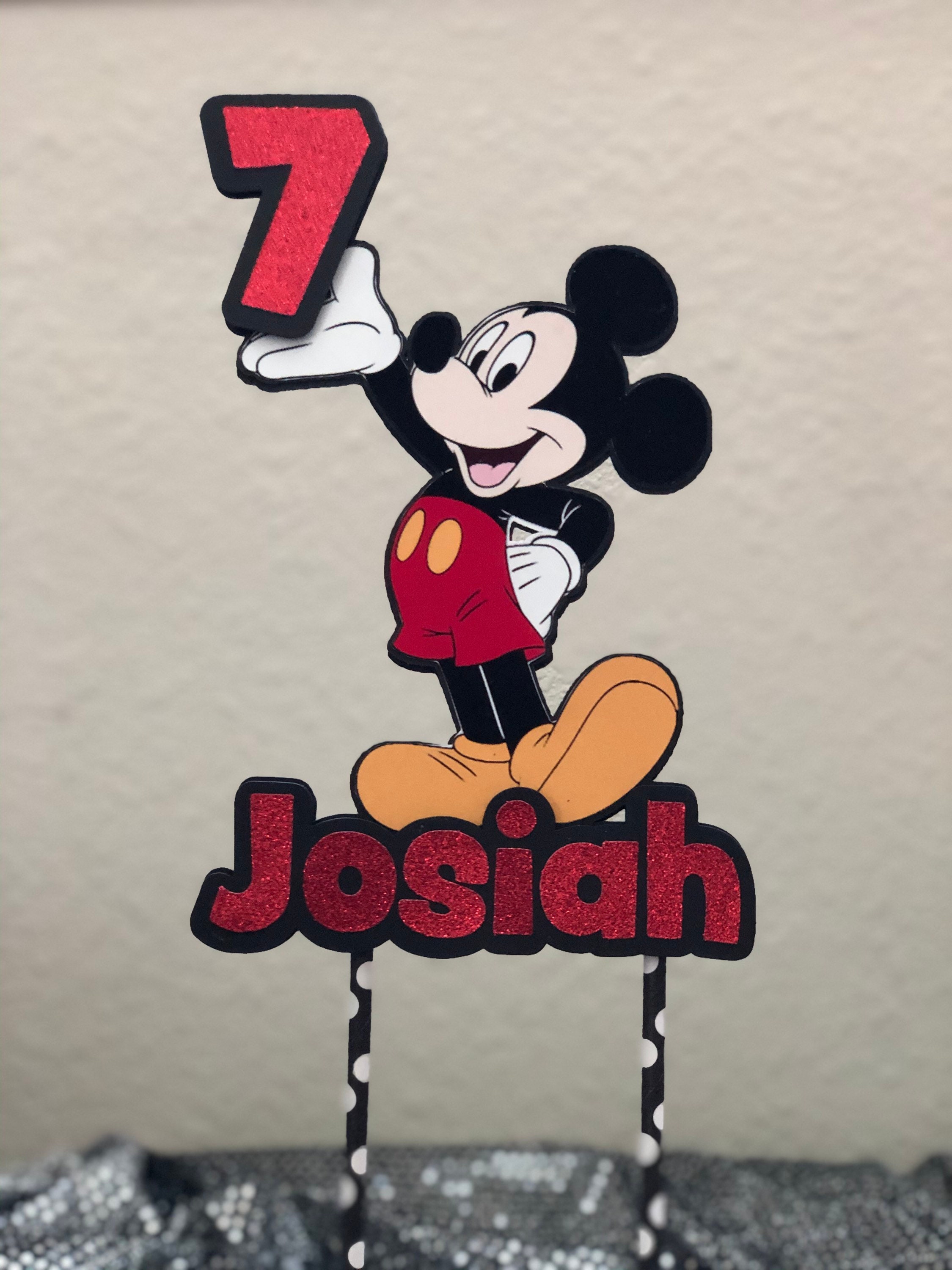 Mickey Mouse Cake Topper - Etsy