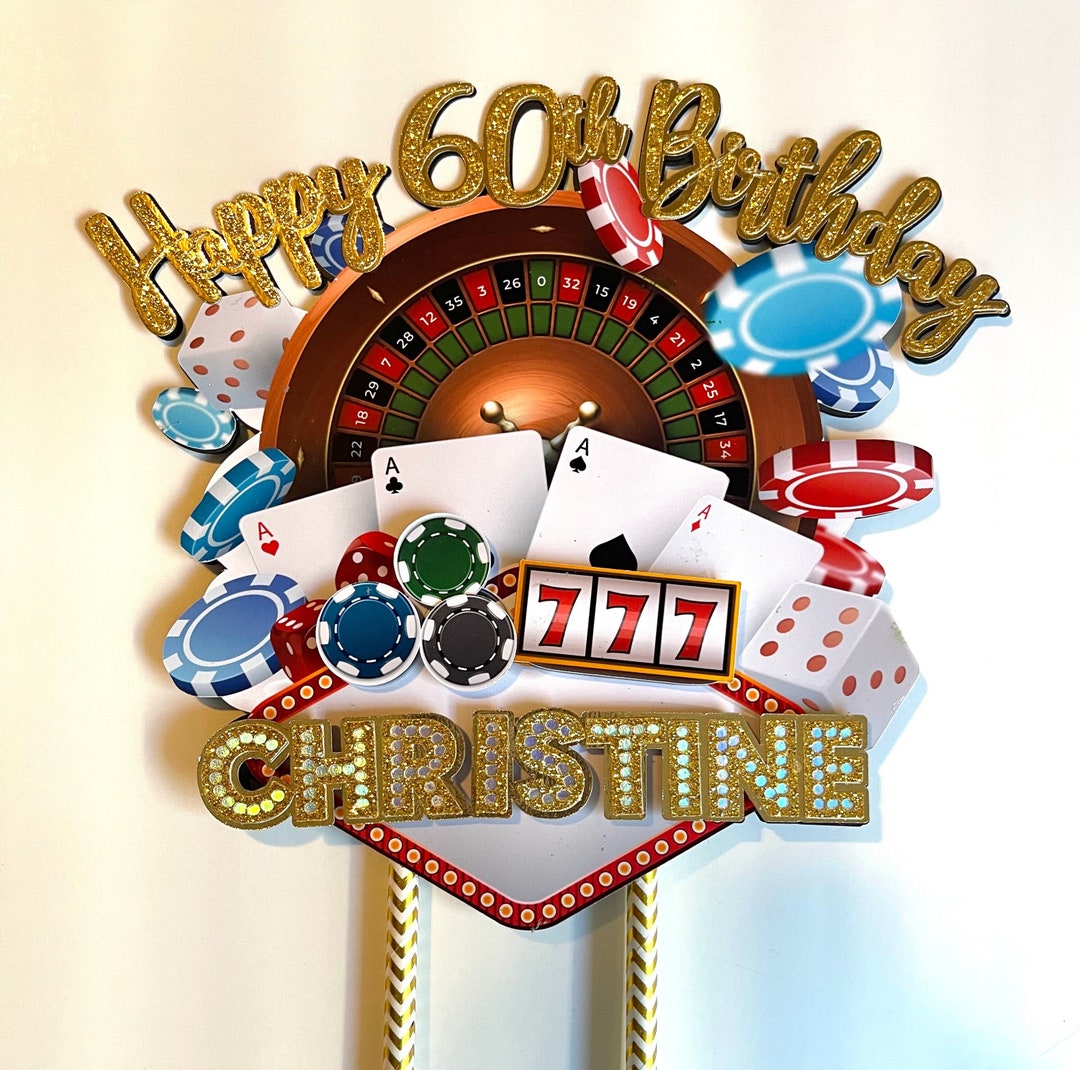 Casino Cake Topper - Etsy