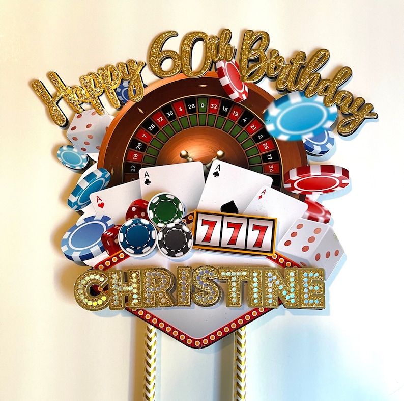 Casino Cake Topper - Etsy