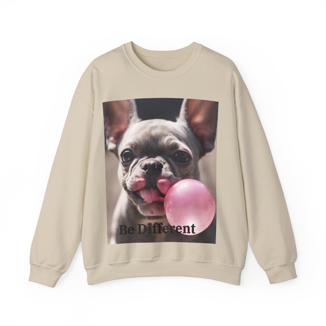 Cute Be Diffrent Frenchi Quote, Chewing Gum. Unisex Heavy Blend ...