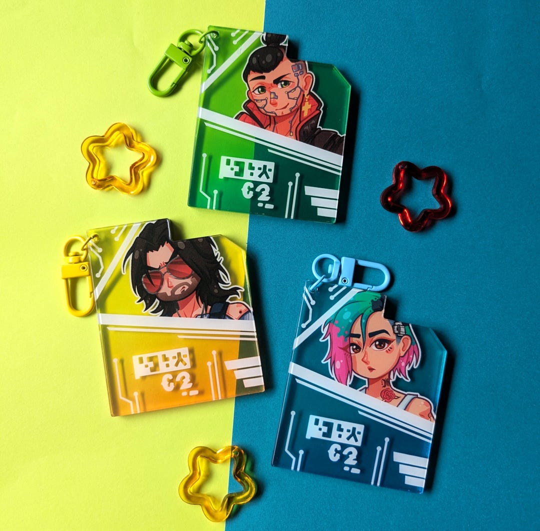 Cyberpunk 2077 Biochip Keychains - Etsy