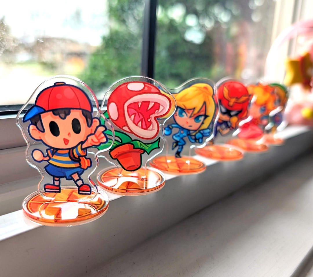 Smash Bros Amiibo Acrylic Stands - Etsy