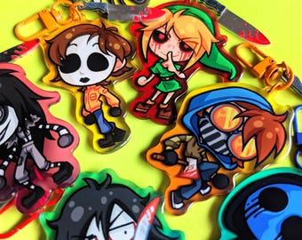 Creepypasta Chibi Acrylic Keychains ⊗ Keyrings ⊗ Charms - Etsy