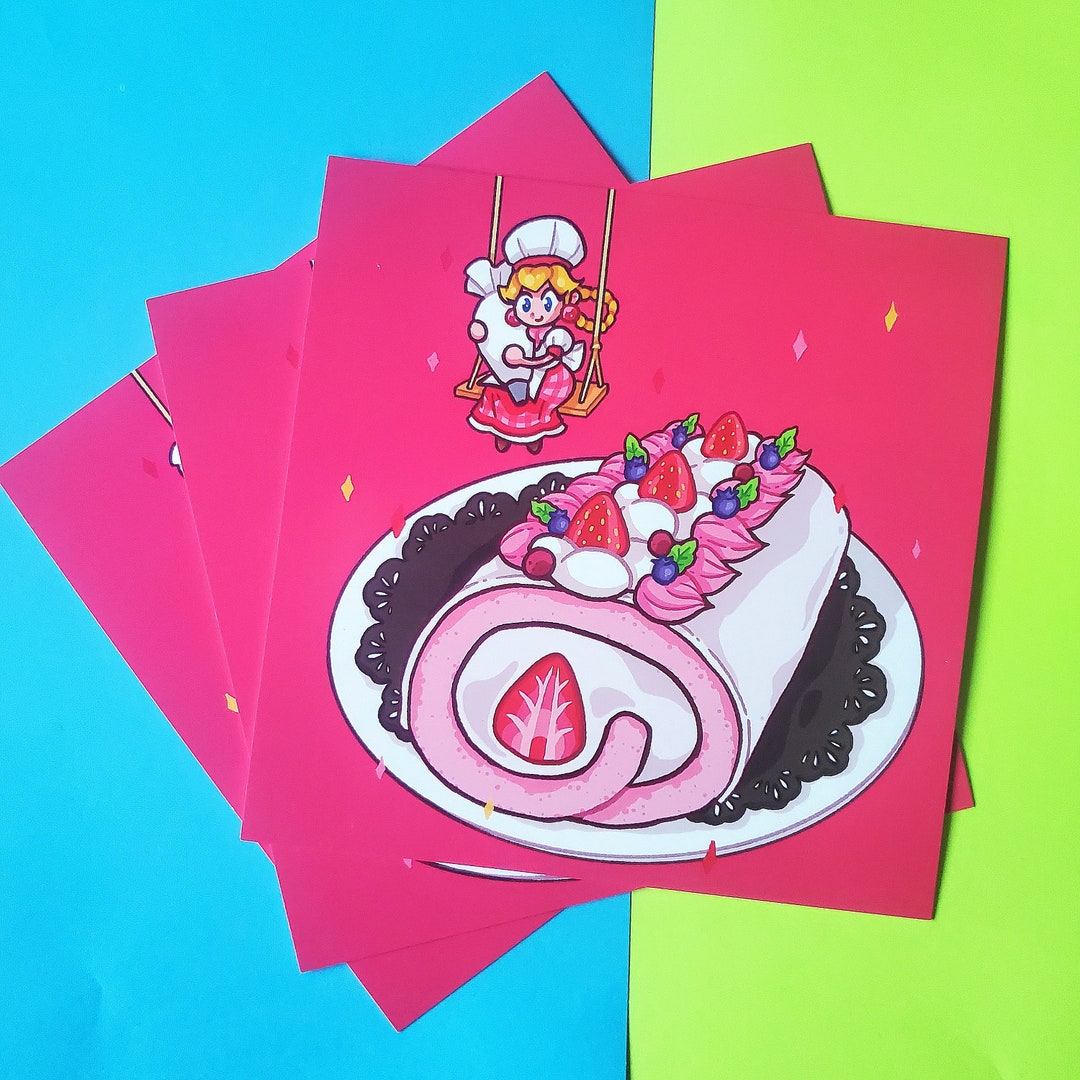 Princess Peach Showtime Cake Print - Etsy