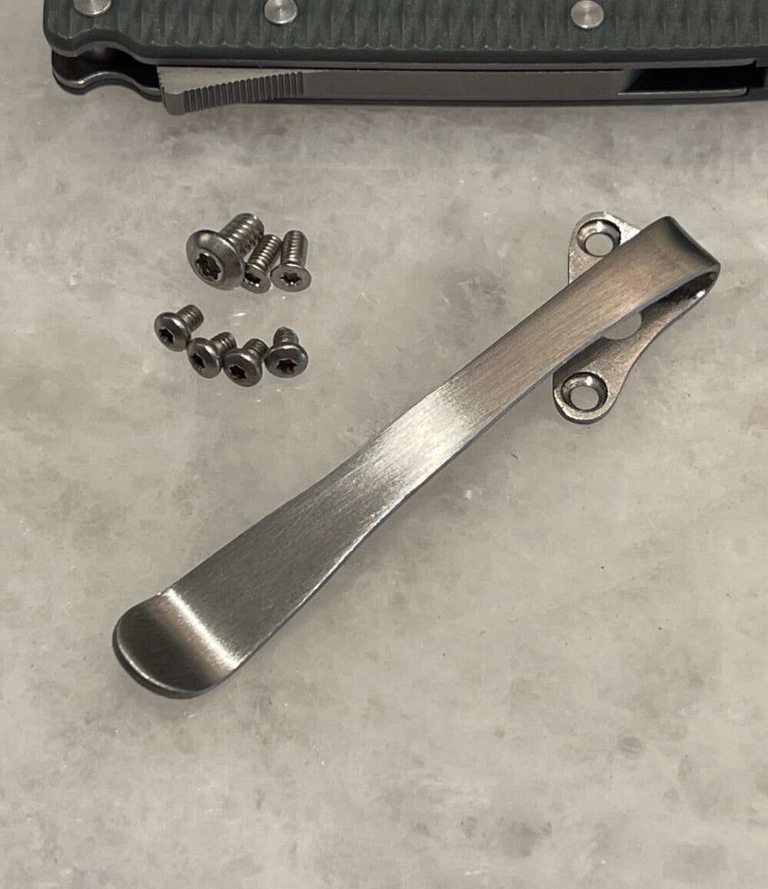 Satin Titanium Deep Carry Pocket Clip W/stainless Screws for Demko AD20 ...