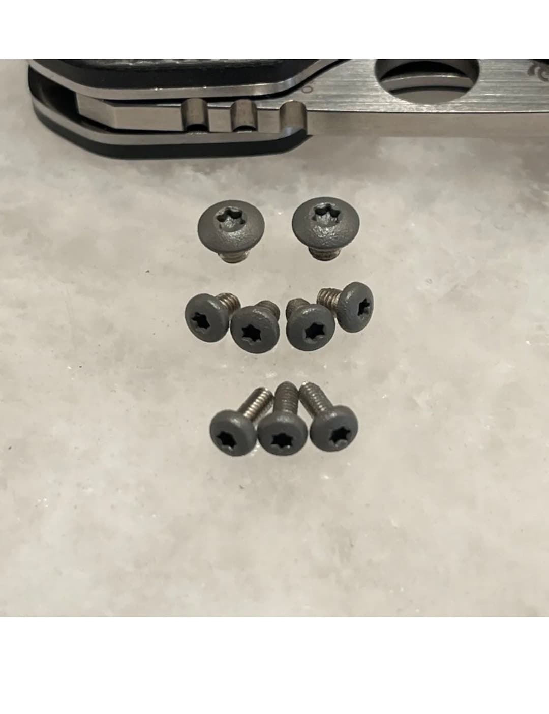 Gray Stainless Steel Torx Screws for Spyderco Smock C240CFP Knife Pivot ...