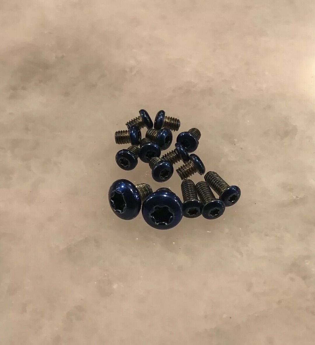 Translucent Blue Screws Set for Ontario Rat 1 Knife Pivot Handle & Clip ...