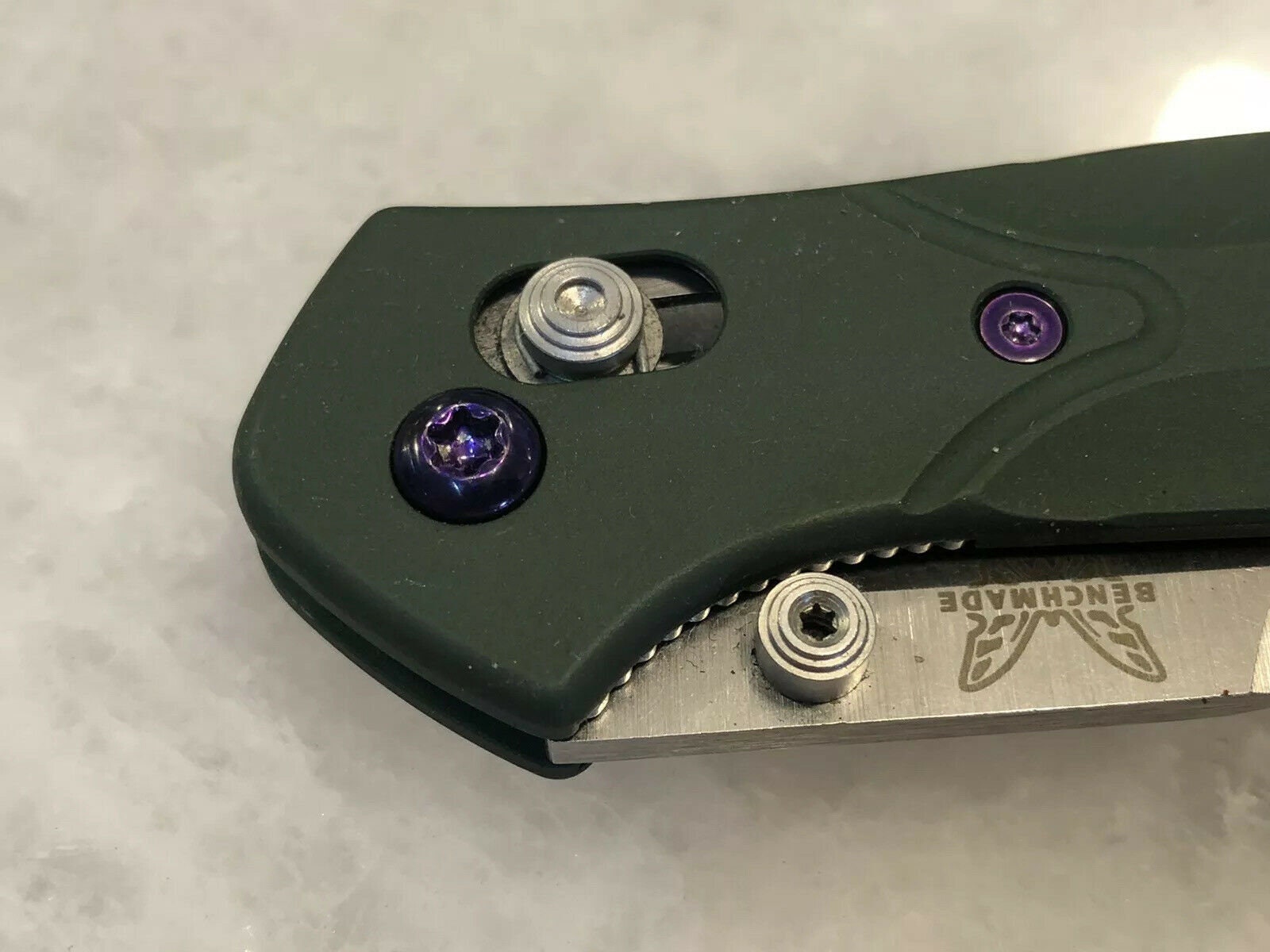 Translucent Purple Screws Set For Benchmade 940 Green Aluminum | Etsy