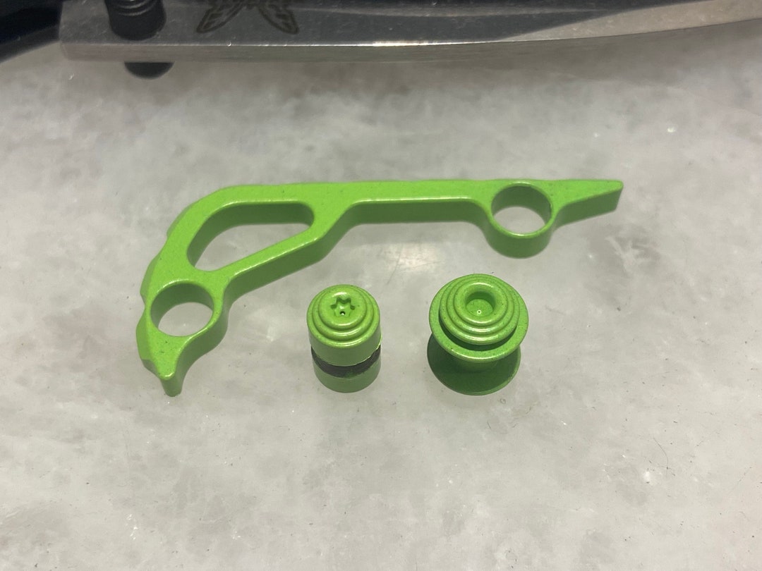 Zombie Green Steel Axis Bar Thumb Stud and Aluminum Back Spacer for ...