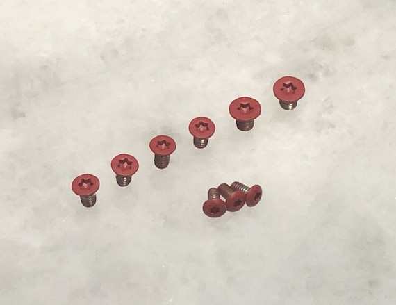 Flat Red Screws Set for Spyderco Paramilitary 2 Pocket Knife | Etsy