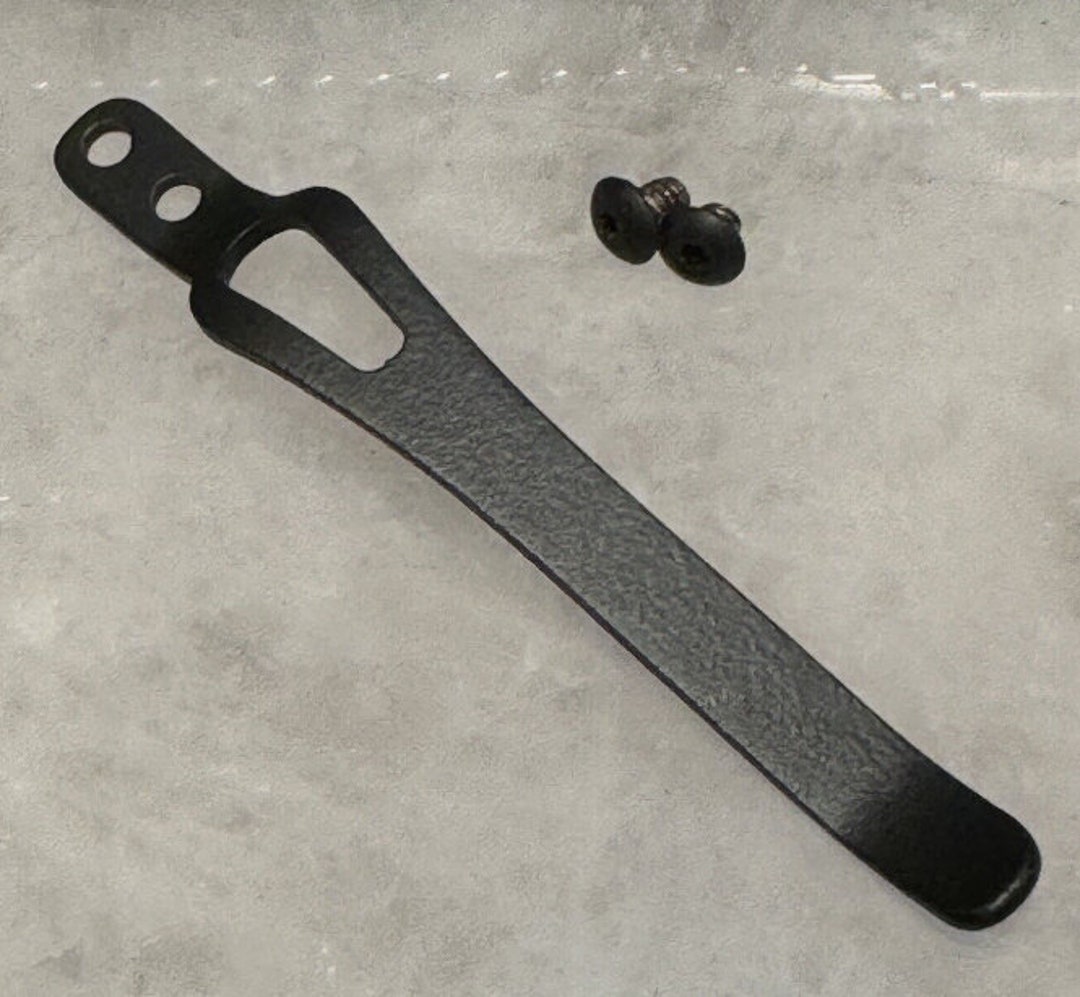 Matte Black Titanium Pocket Clip for Malkoff MDC Series Flashlight ...