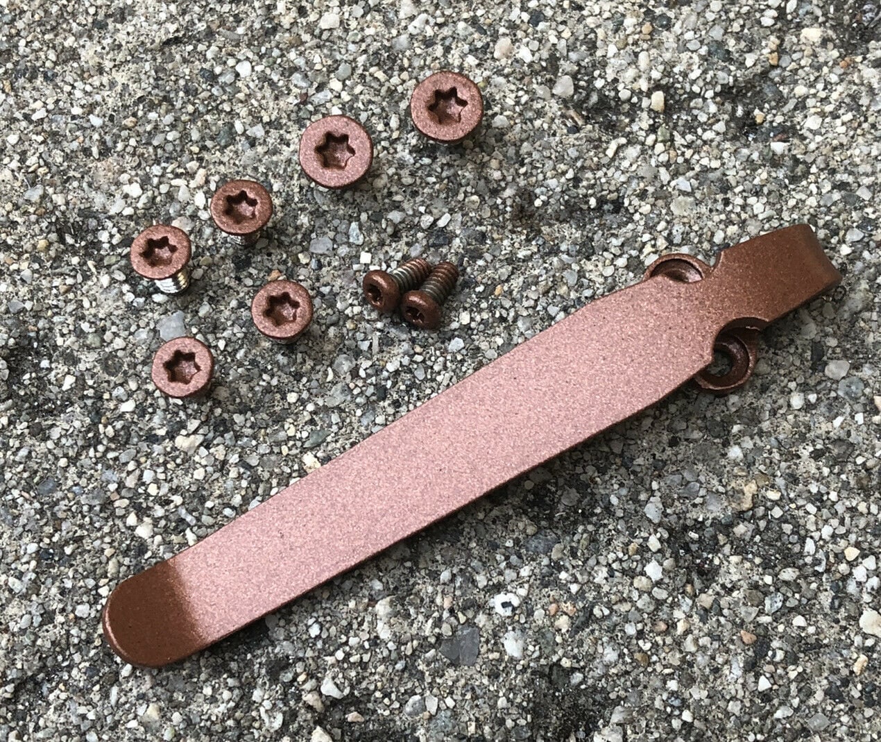 Kupfer Titan Tiefe Tasche Clip Edelstahl Schraubenset Für Spyderco ...
