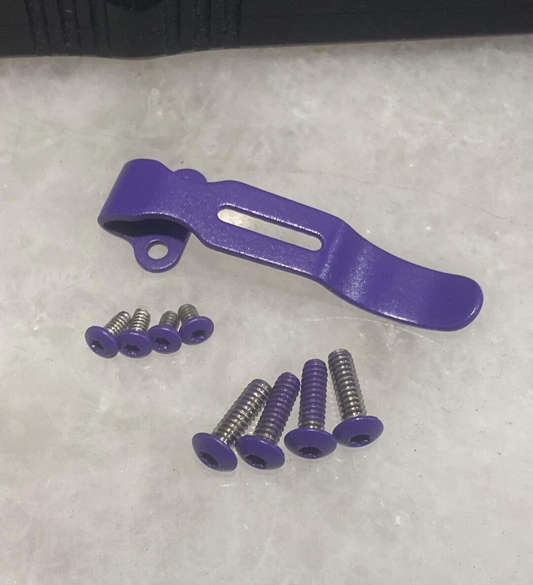 Purple Pocket Clip & Torx Screws Set for Streamlight Wedge 88810 88811 ...