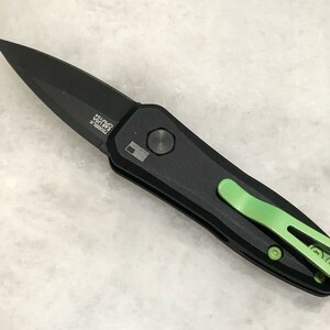 Zombie Green Titanium Deep Pocket Clip With Screws for Kershaw Launch 4 ...