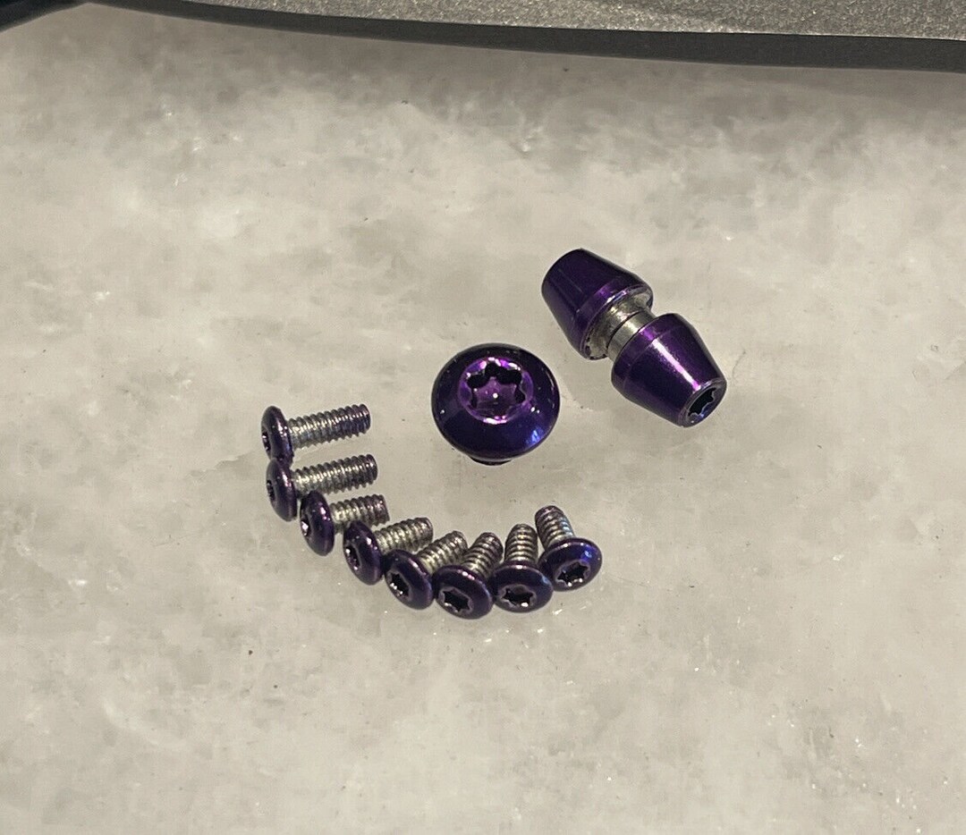 Purple Stainless Steel Screws & Thumb Stud for Benchmade Mini Adamas ...