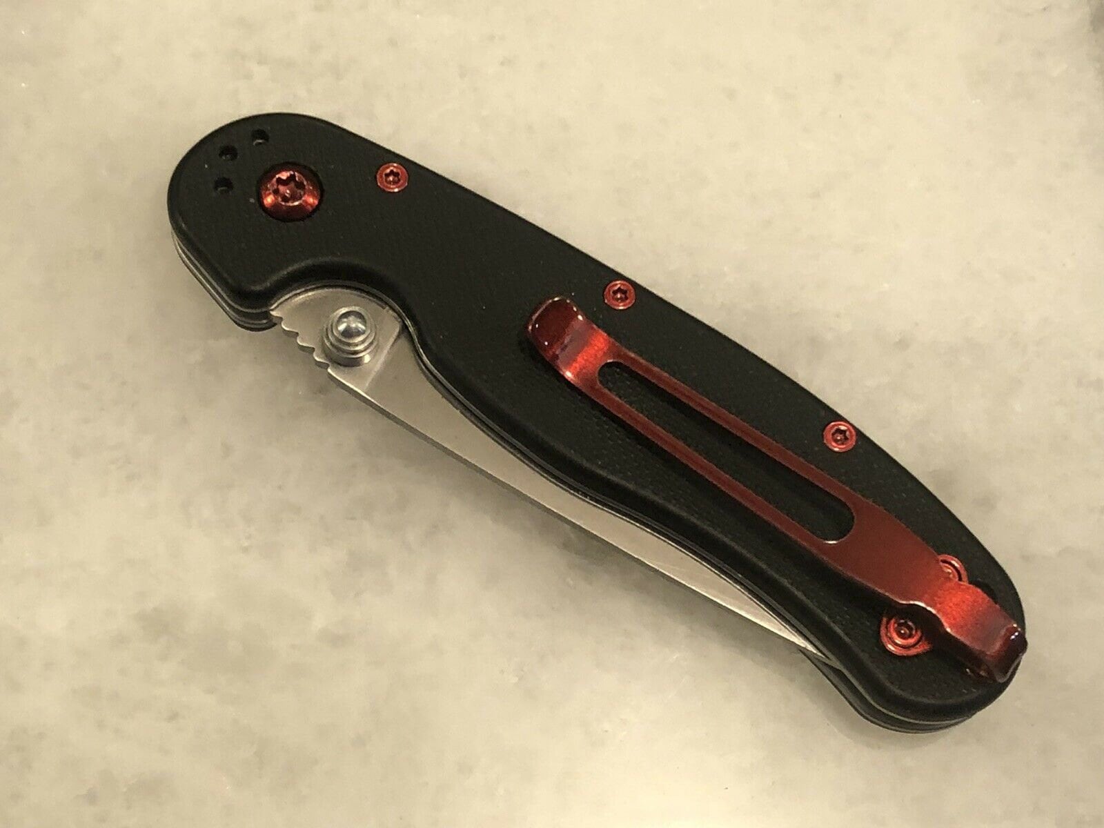 Red Titanium Deep Pocket Clip & Stainless Screws Set for | Etsy