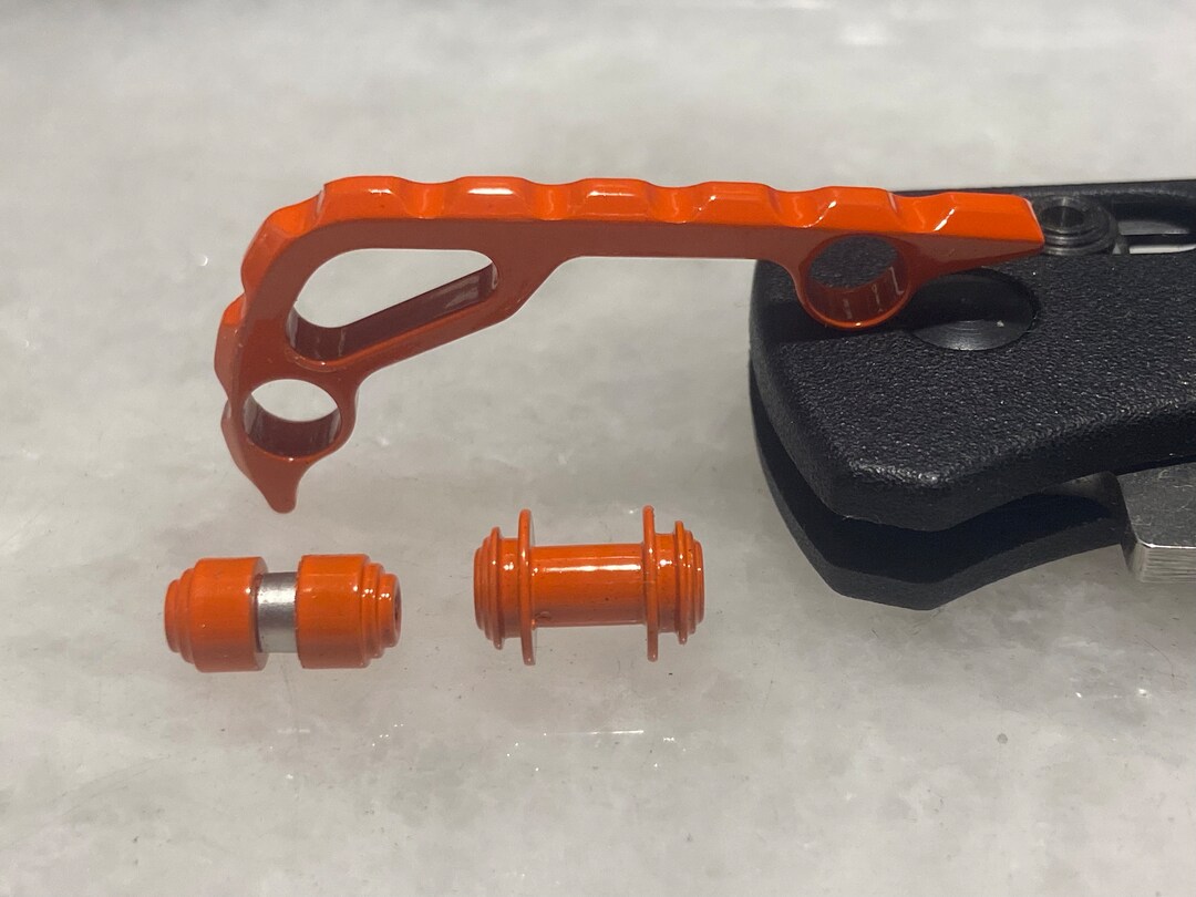 Rescue Orange Steel Axis Bar Thumb Stud and Aluminum Back Spacer for ...