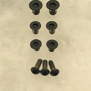 Matte Black Screws Set for Spyderco Shaman C229GPBK Knife for Tip up or ...