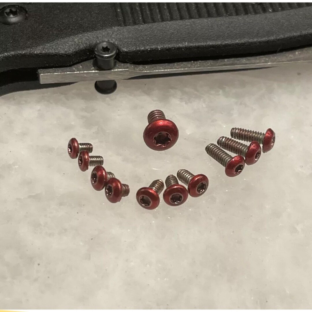 Red Stainless Steel Torx Screws Set for Benchmade 530 Pocket Knife- Set ...