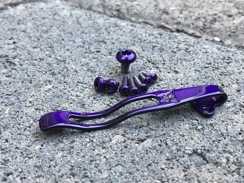 Purple Titanium Deep Pocket Clip & Screws for Benchmade | Etsy