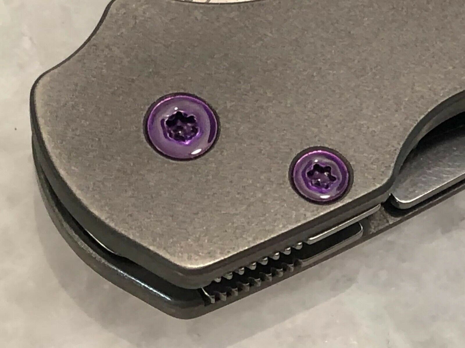 Purple Scale Pivot & Pocket Clip Screws for Spyderco - Etsy