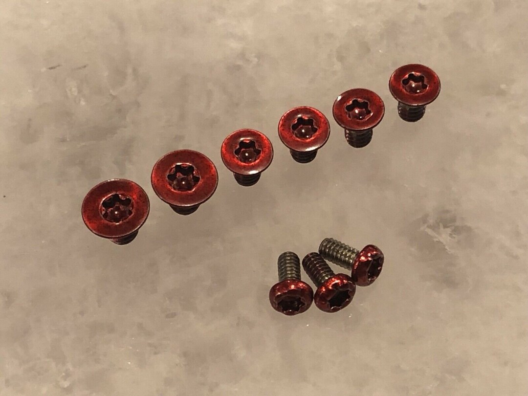 Set of RED Scale, Pivot & Pocket Clip Screws for Spyderco Paramilitary ...