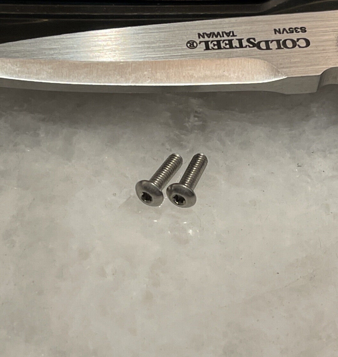 Stainless T6 Torx Screws for Cold Steel AD-10 Knife Folder Pocket Clip ...