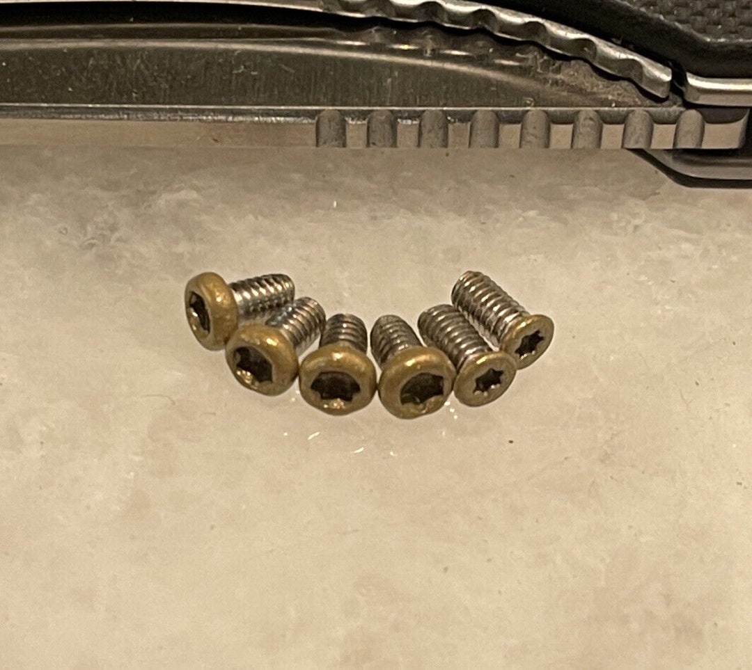 Solid Gold Stainless Torx Screws for Civivi Elementum Knife Scale ...