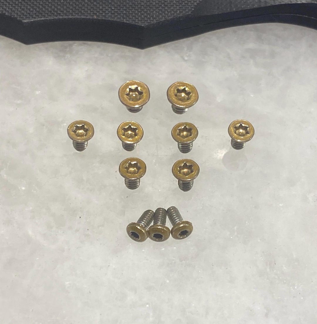 Translucent Golden Bronze Torx Screws for Spyderco C85GP2 Yojimbo 2 G10 ...