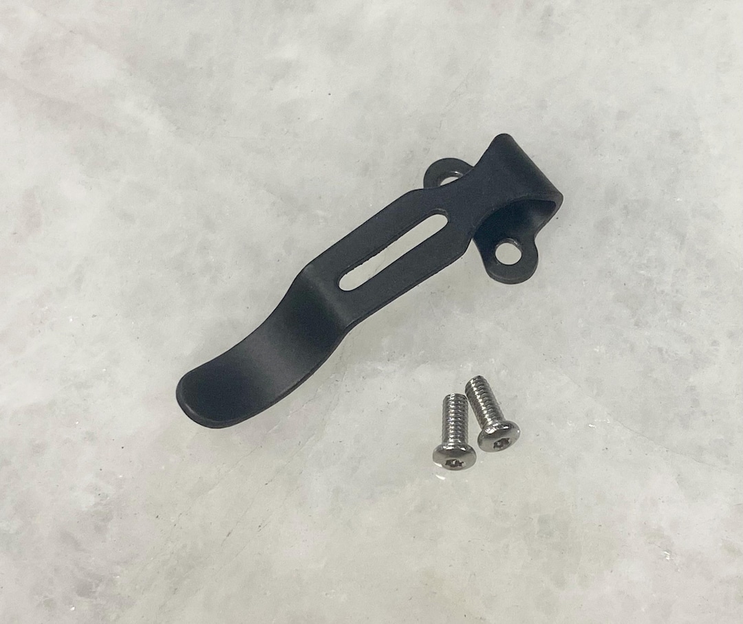 Black Steel Alloy Mini Deep Carry Pocket Clip for Cold Steel AD15 Knife ...