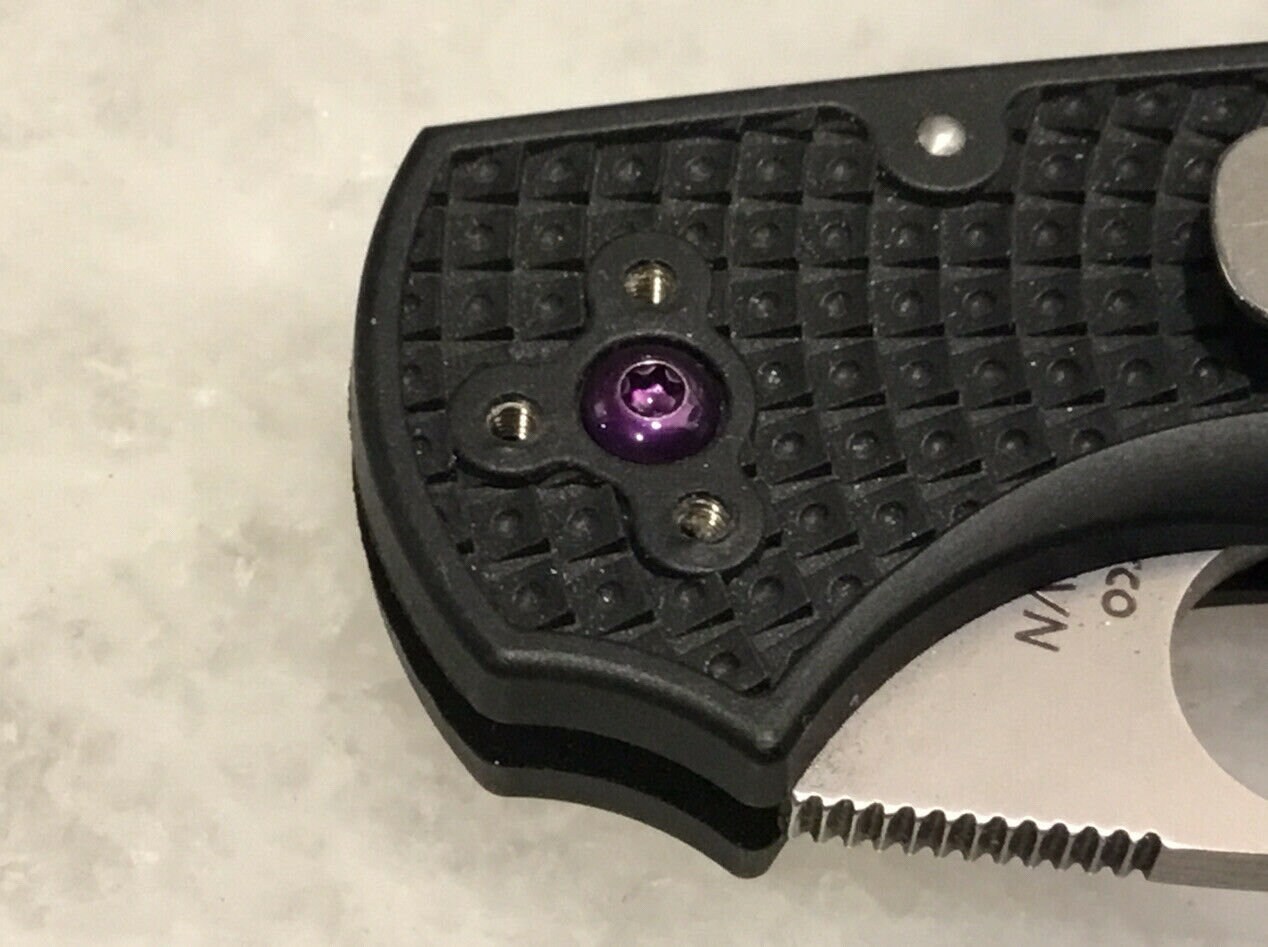 Translucent Purple Screws Set for Spyderco Native 5 Lightweight FRN ...