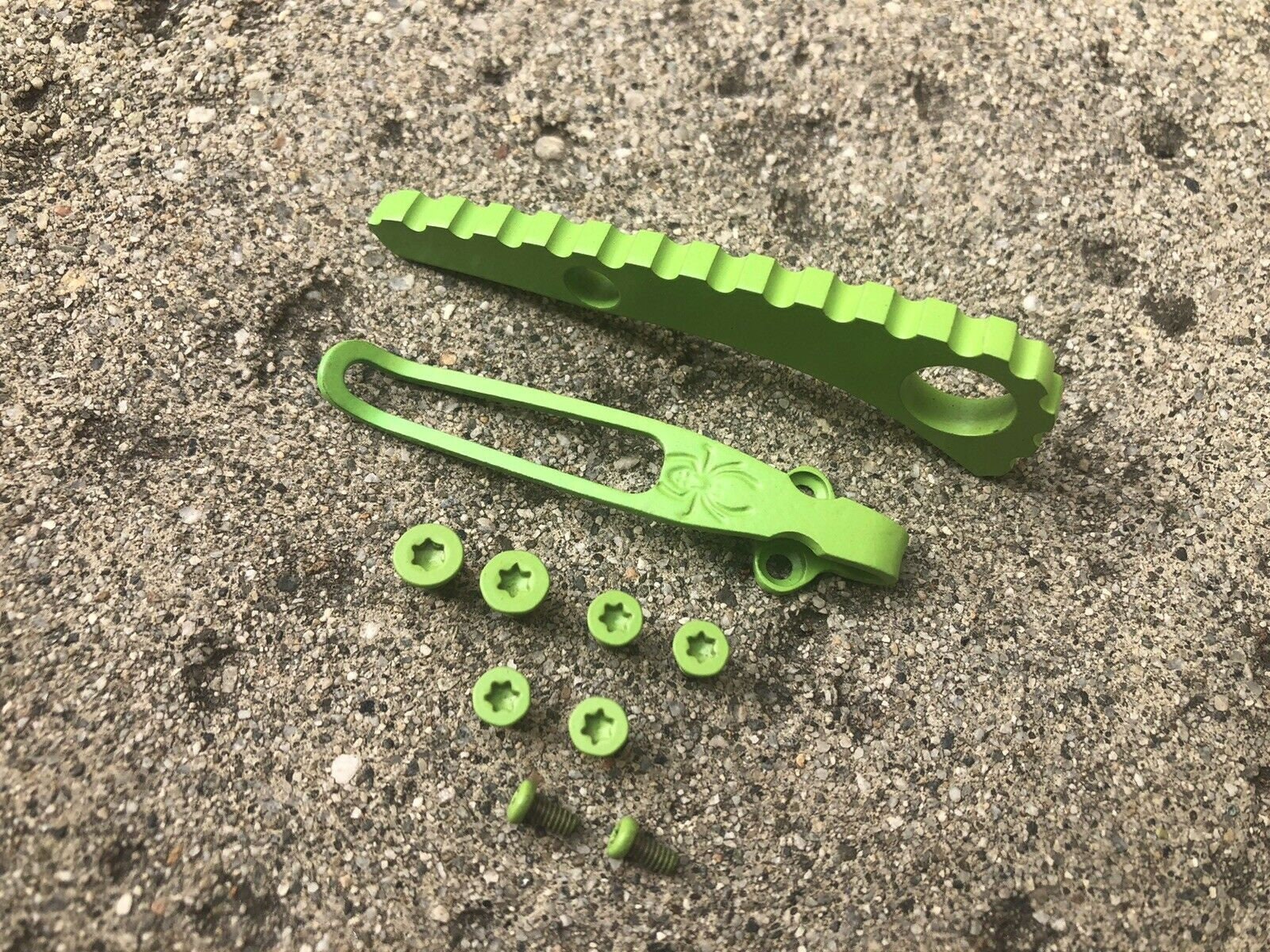 Green Titanium Spacer Deep Pocket Clip & Screw Set for | Etsy