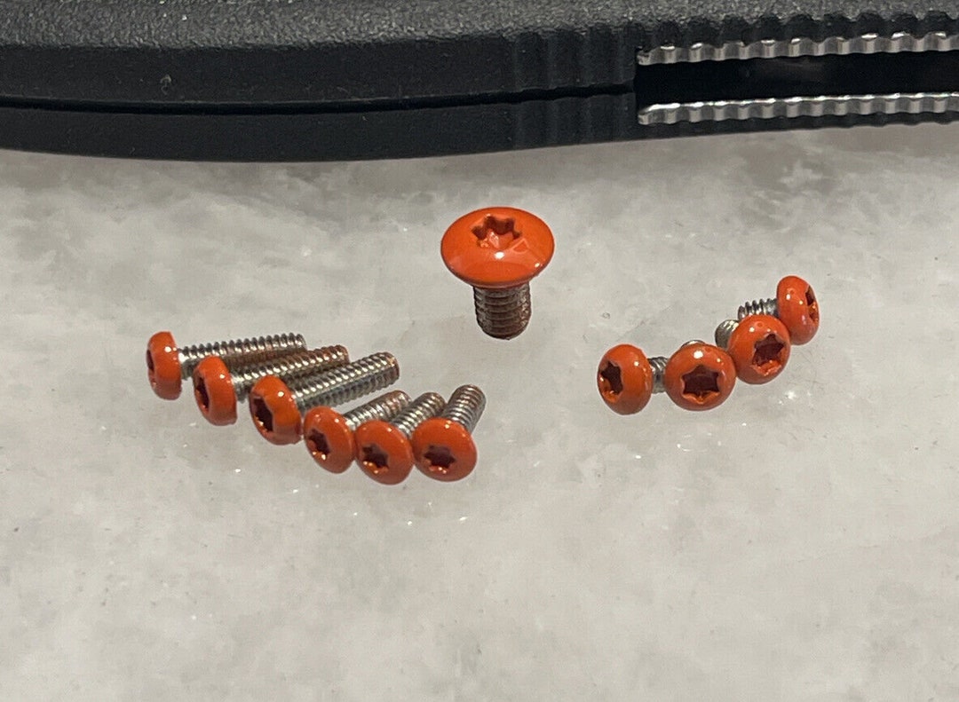 Rescue Orange Stainless Screw for Benchmade Mini Griptilian 555 556 557 ...