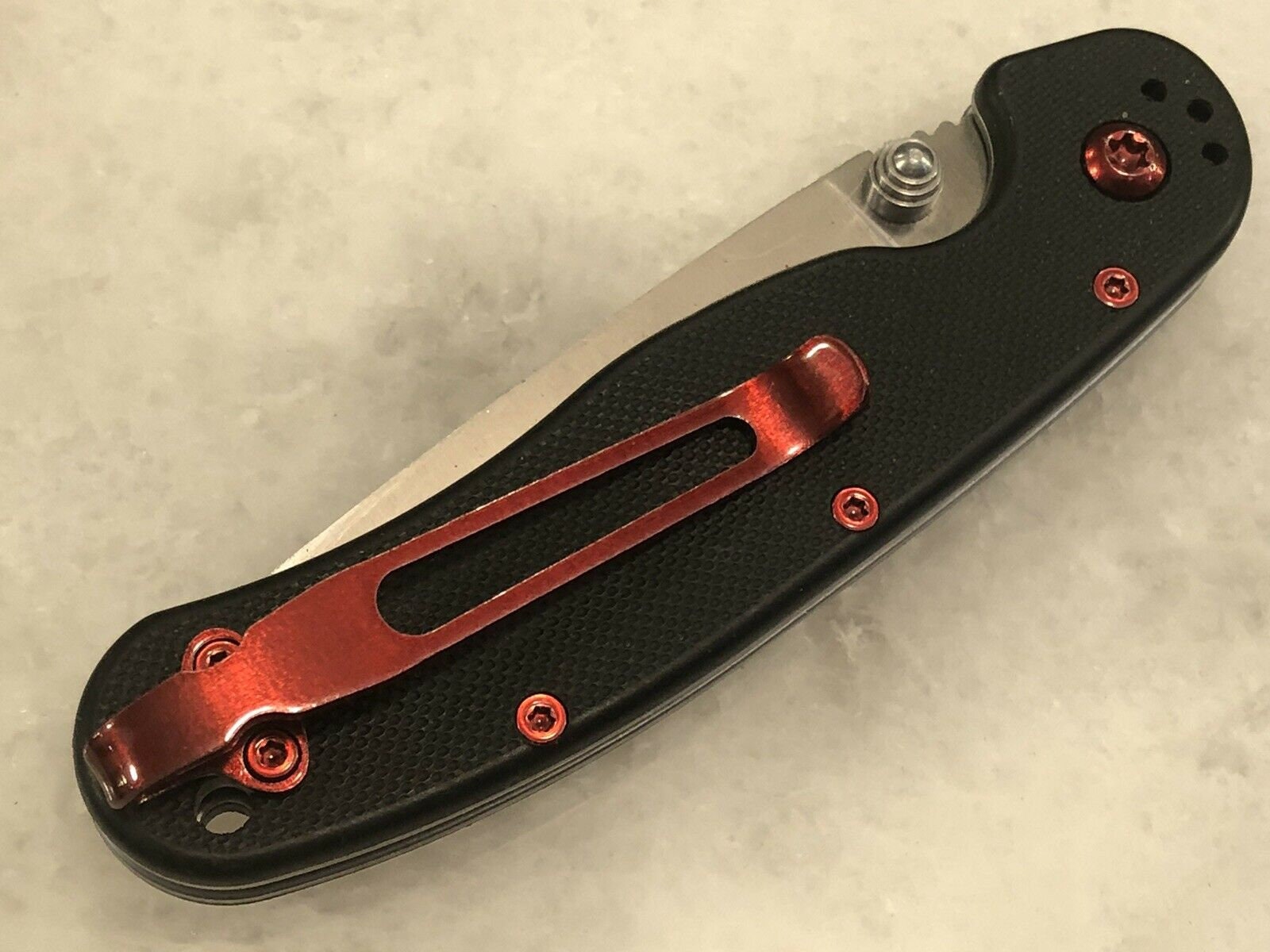 Red Titanium Deep Pocket Clip & Stainless Screws Set for | Etsy